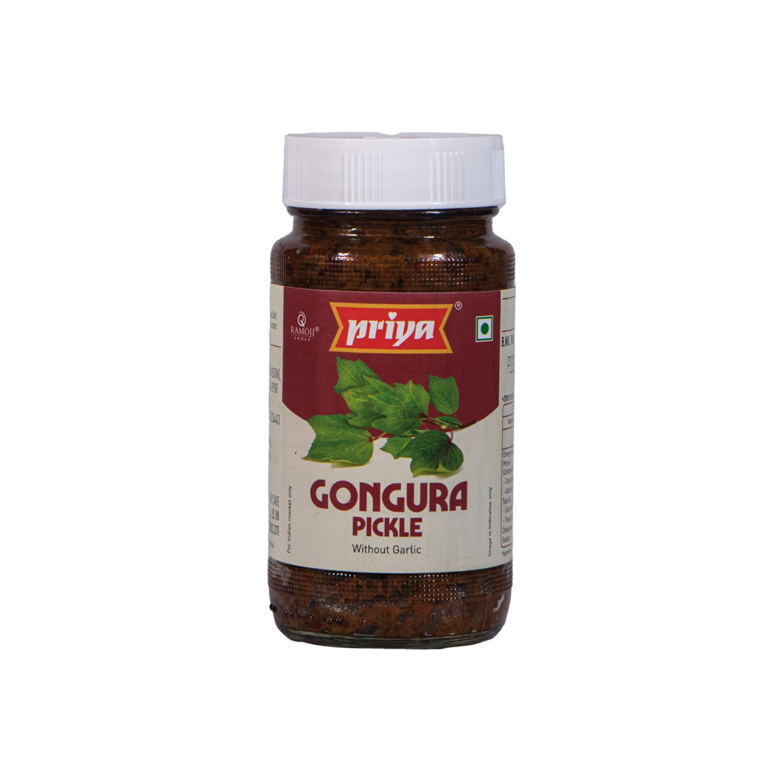 Priya pickle Gongura 300gm bottle - Shree Devi Enterprises